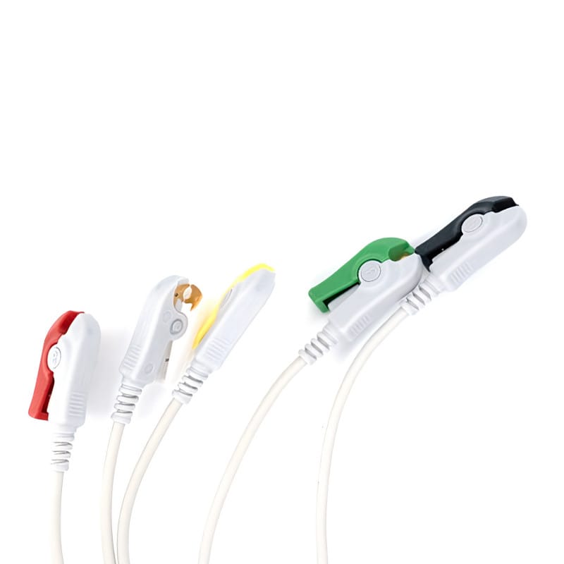 ECG Cable with Crocodile Clip – Orange Medical