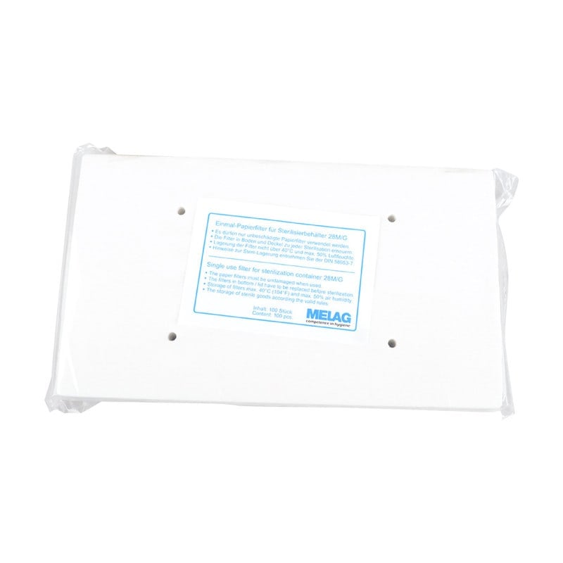 Melag Paper Filters 29.5 x 10.5 cm (for container 15M-15L) – Orange ...